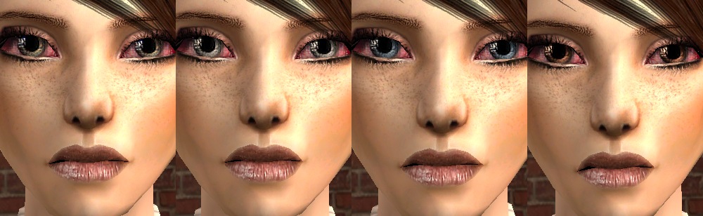Mod The Sims - "I'm Crying" - a set of 4 normal and 4 crying eyes
