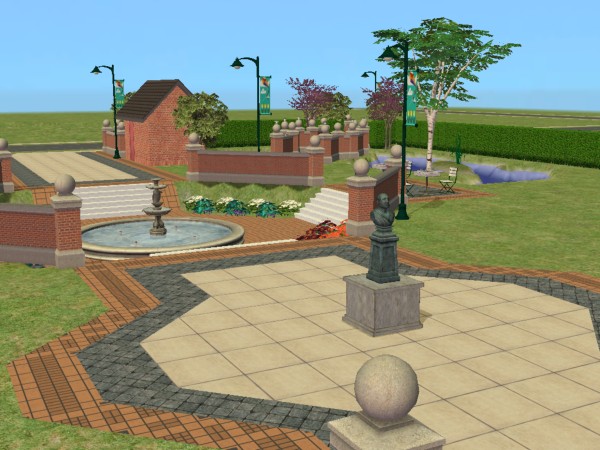Mod The Sims - Park from Sims 3 for Sims 2