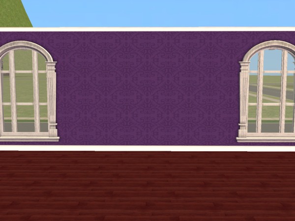 Mod The Sims - Gothic Styled Wall with Trim (Requires Teen Style Pack)