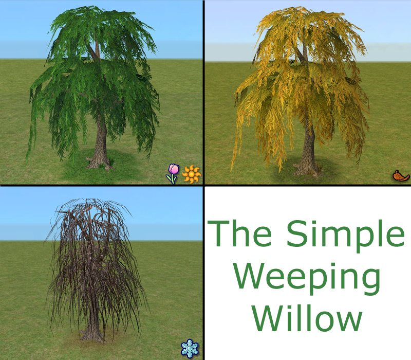 Mod The Sims - Green Belt: 3 Greener Tree Recolors
