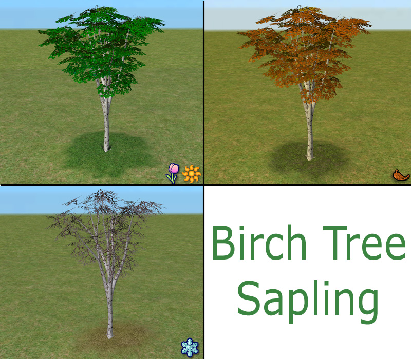 Mod The Sims - Green Belt: 3 Greener Tree Recolors