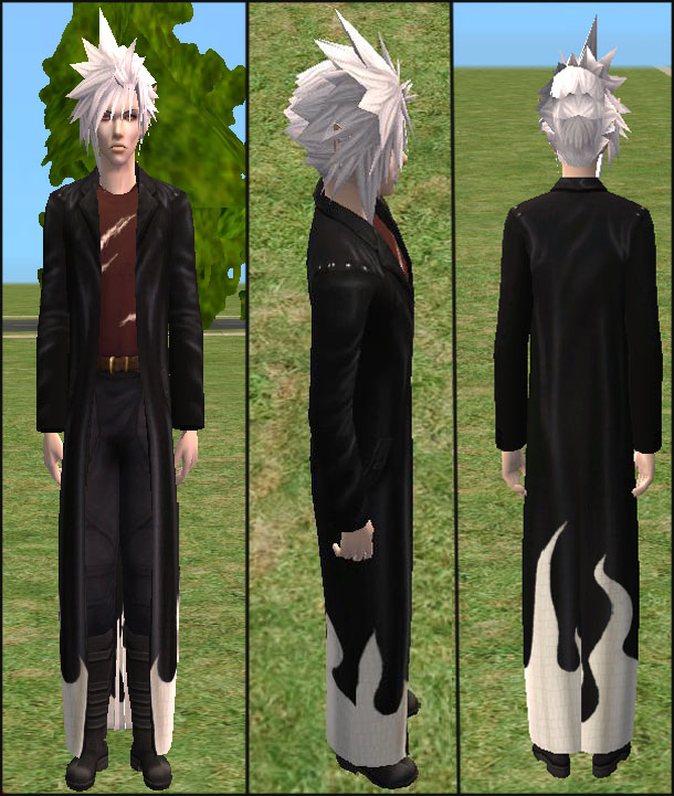 Mod The Sims - Fire-patterned trench coat [Maxis recolour]