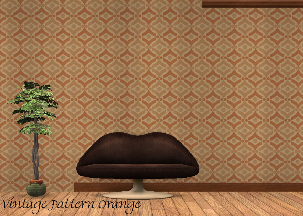 Mod The Sims - Vintage wallpaper set