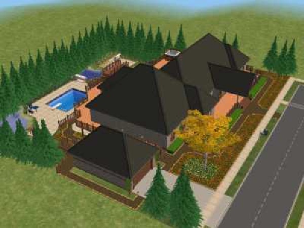 Mod The Sims - Stone Cabin Retreat - Ranch w/ Full Walkout Basement