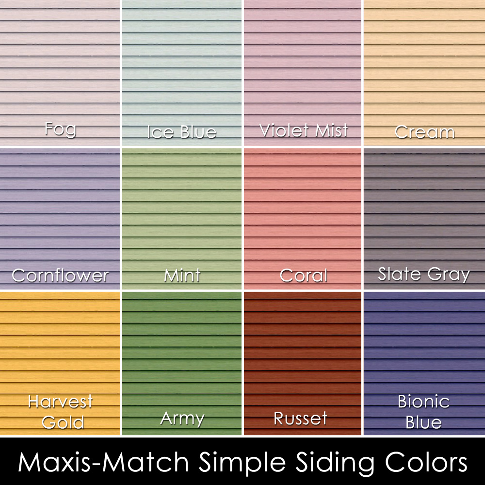 Mod The Sims - Lots O' Clapboard Siding