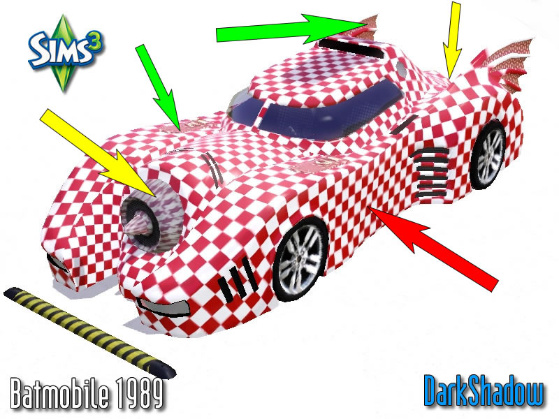 Mod The Sims - Batmobile of 1989 *UPDATE*[12/12/2011]