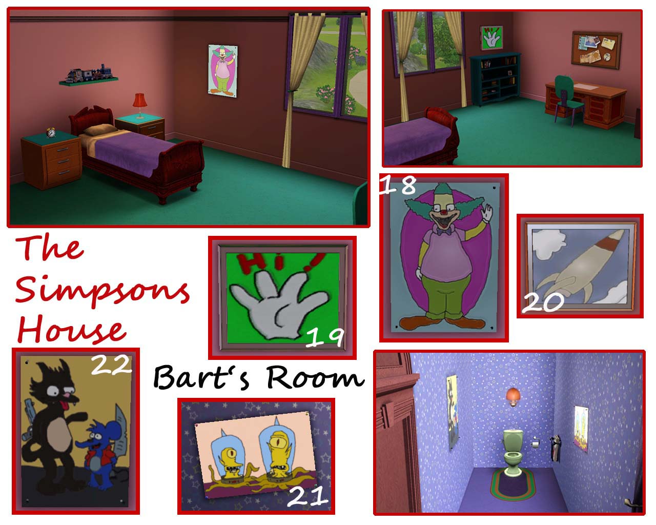 Mod The Sims - The Simpsons House - 742 Evergreen Terrace, Springfield