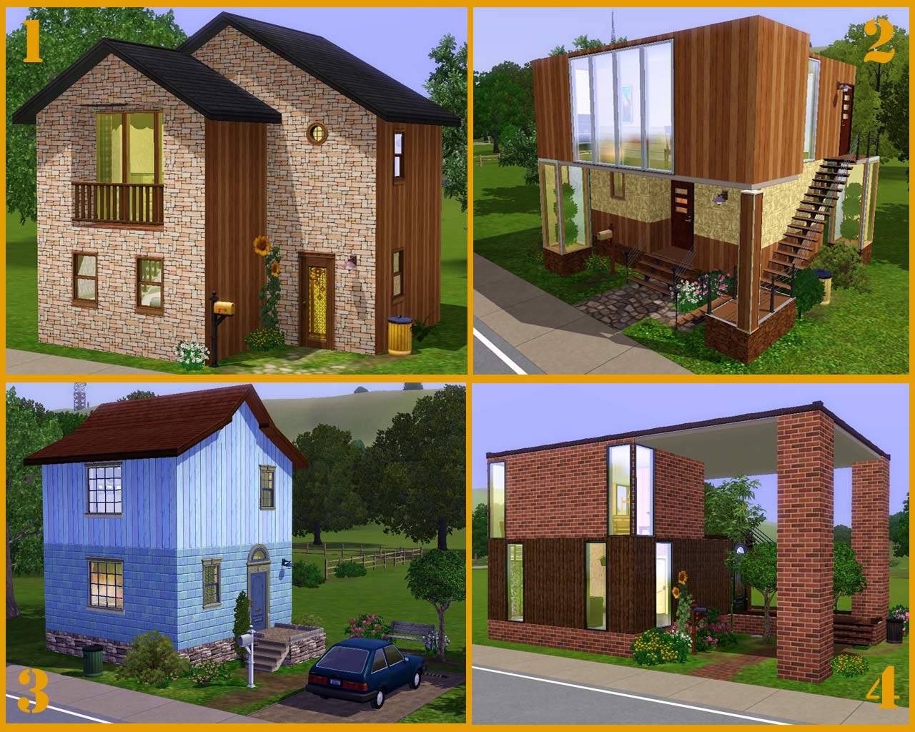 Modern Sims 3 Starter Homes