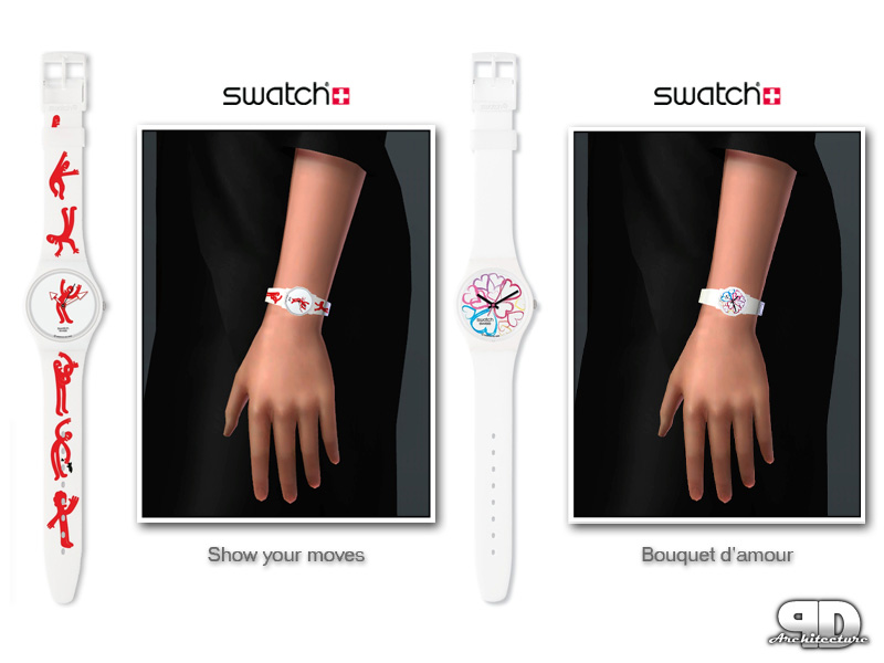 Mod The Sims - Two Swatch watches copy by PureDesign