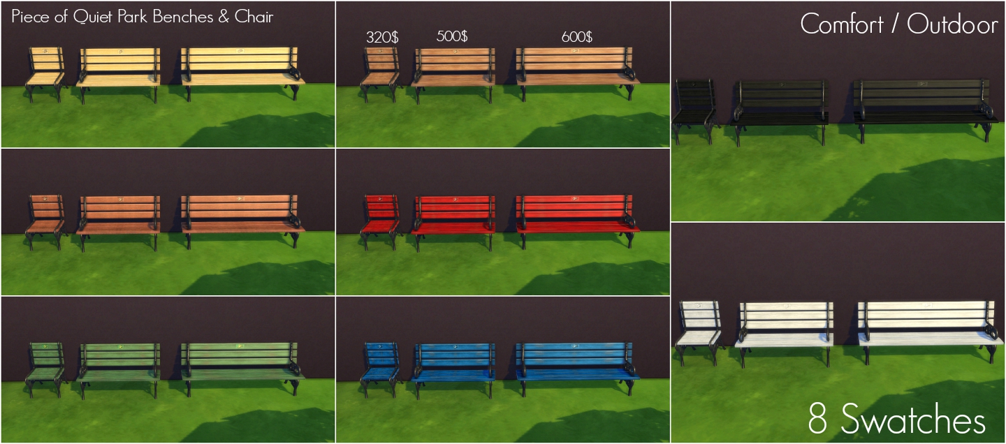Mod The Sims - *UPDATED 30/5/18* TS2 to TS4 - Piece of Quiet Outdoor Set