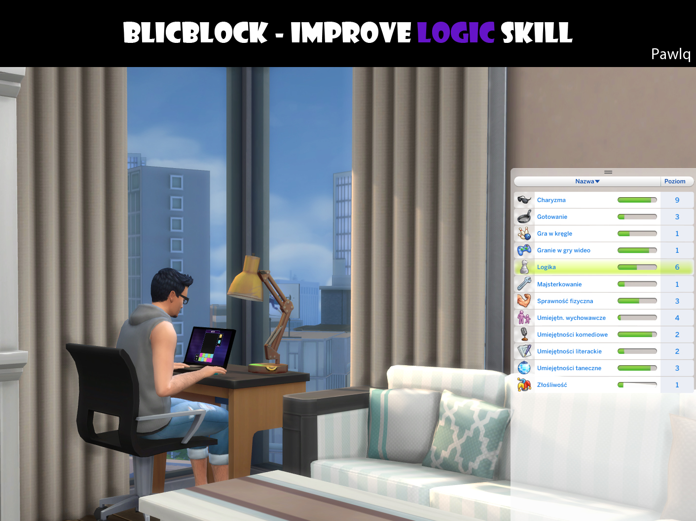 Mod The Sims Blicblock Improve Logic Skill