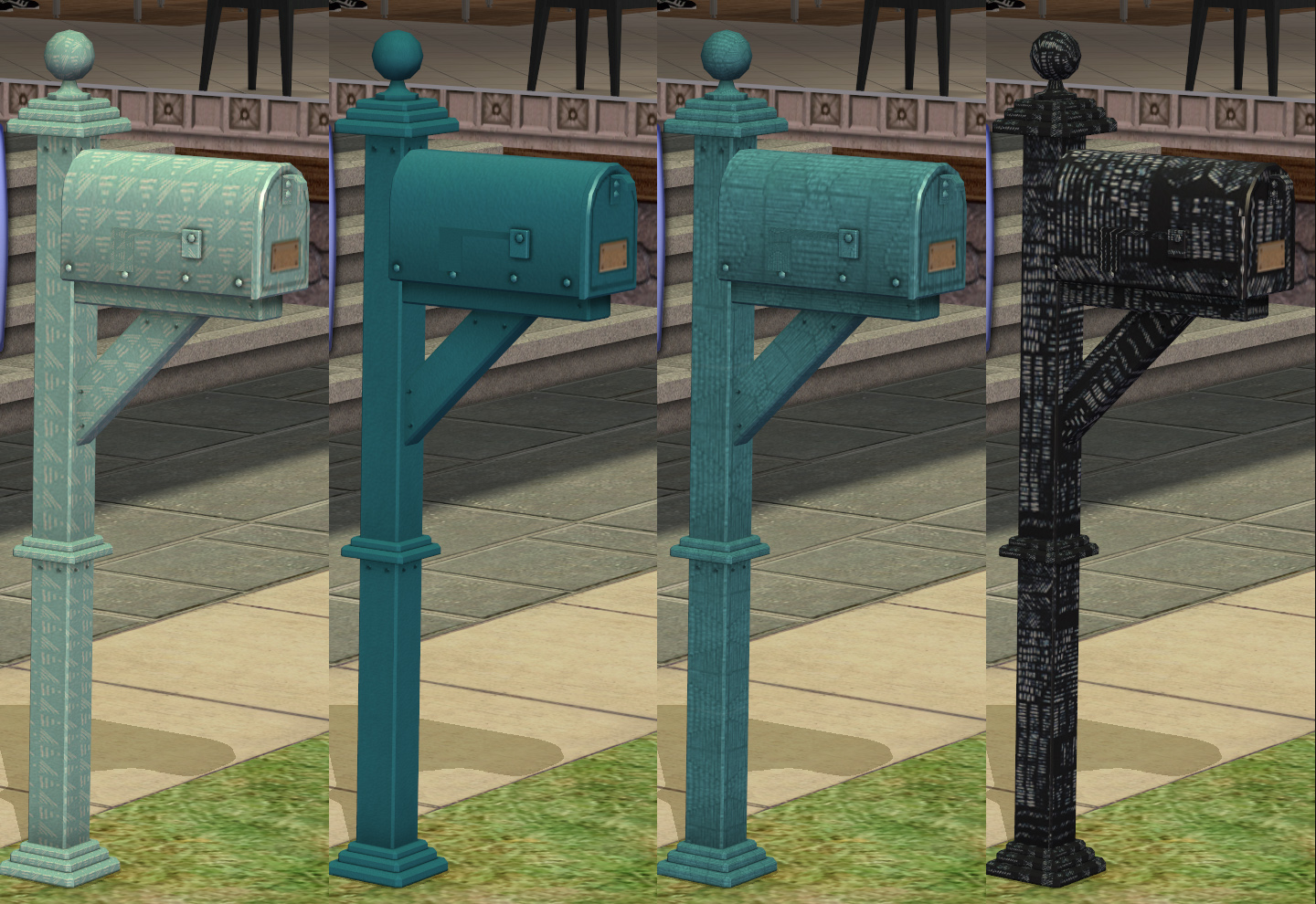 Mod The Sims - "Essential Home" Plastic Mailboxes