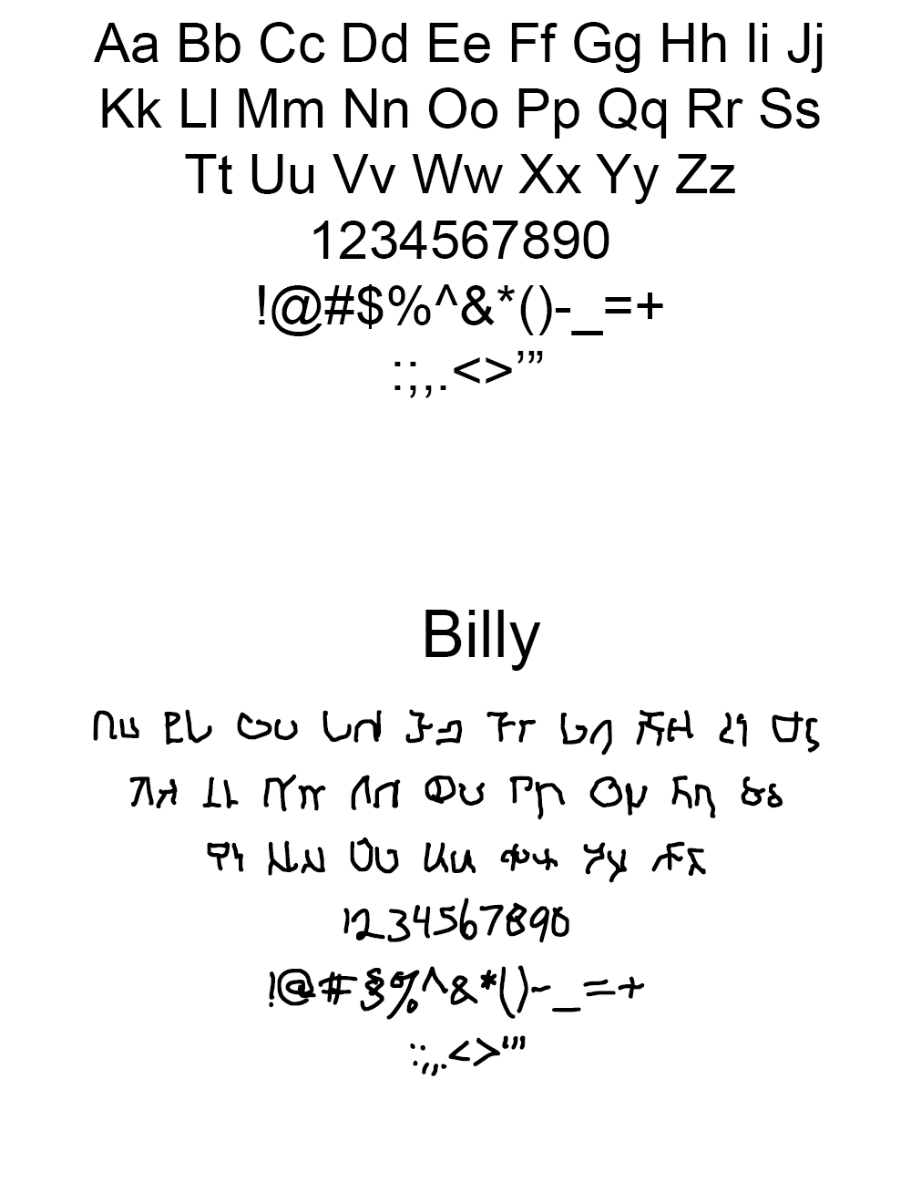 Mod The Sims - Seven Handwritten Simlish Fonts