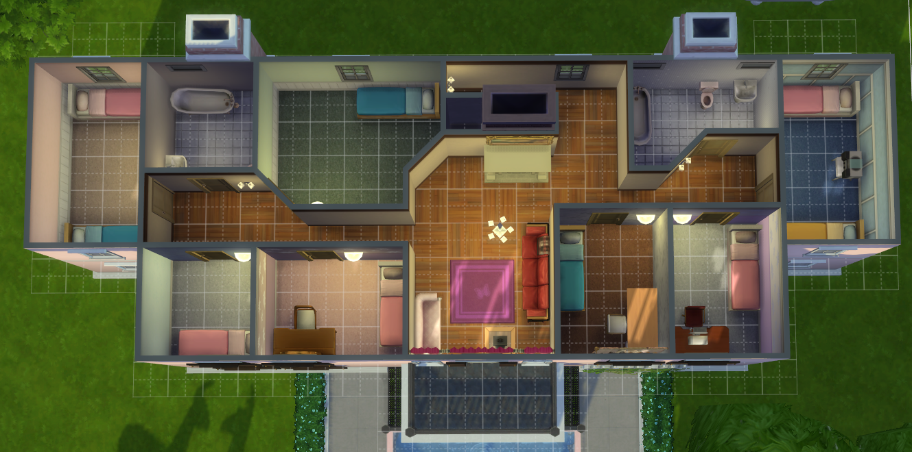 Mod The Sims - Tri-Var House, a Sims 2 Conversion (No CC)