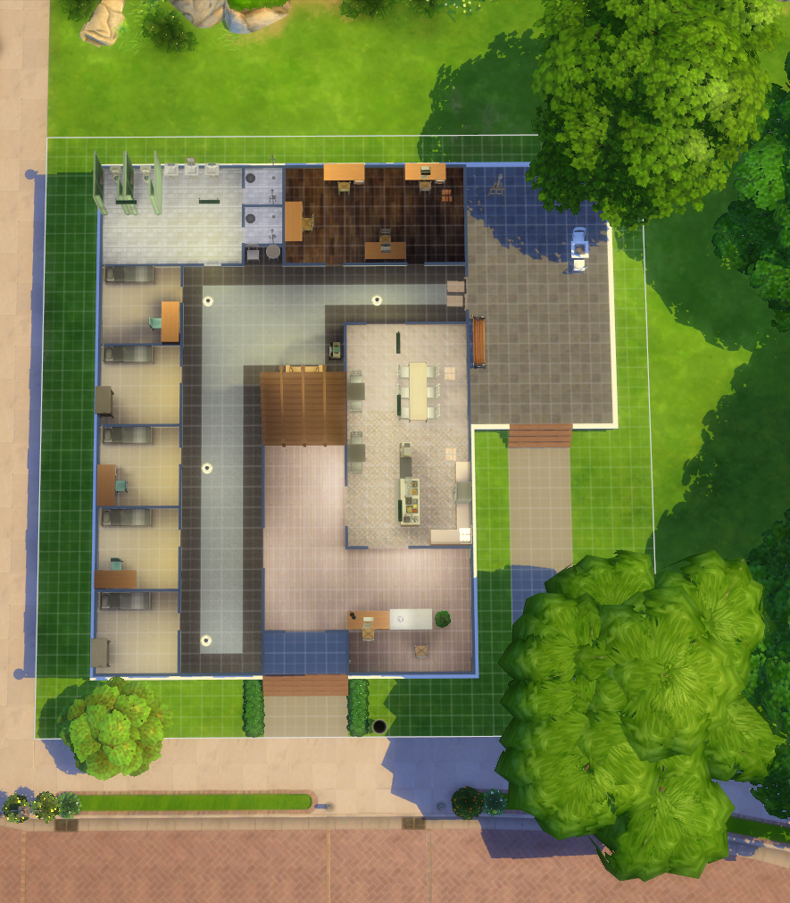 Mod The Sims - Sim State Dormitory, a TS2 conversion (No CC)