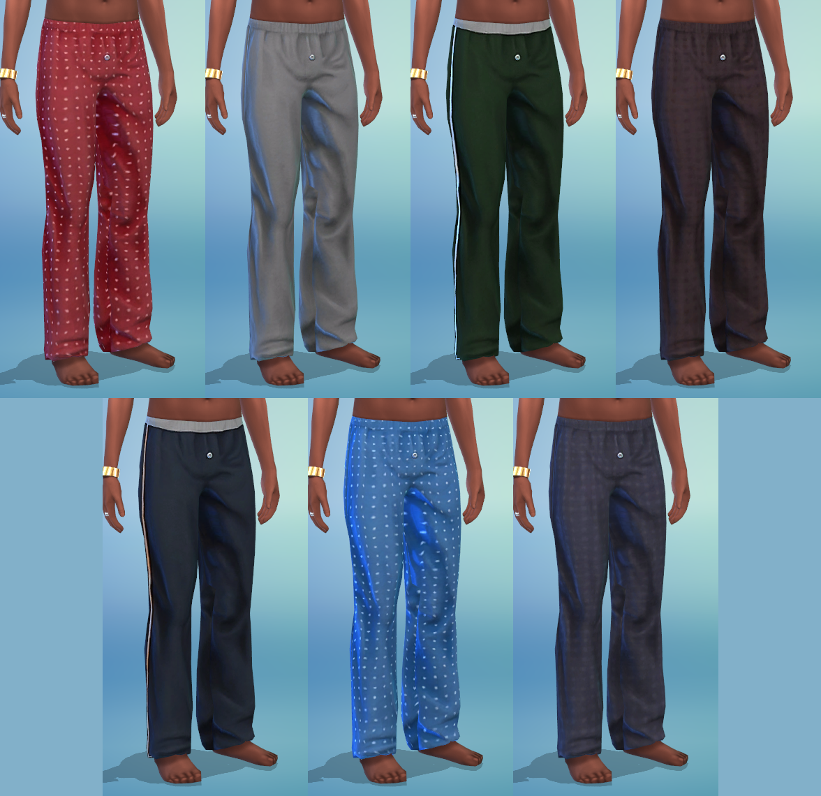 Mod The Sims - TS2 to TS4 - Loose Pajama Pants