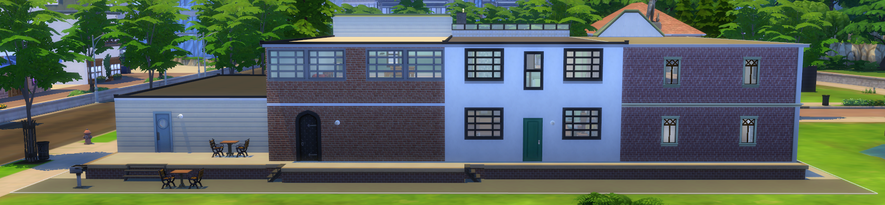 Mod The Sims - 452-498 University Way, a TS2 conversion (No CC)