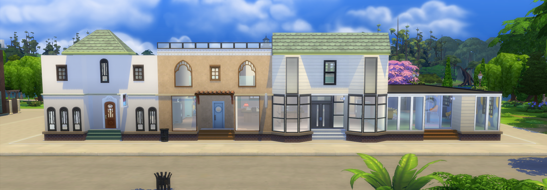 Mod The Sims - 452-498 University Way, a TS2 conversion (No CC)