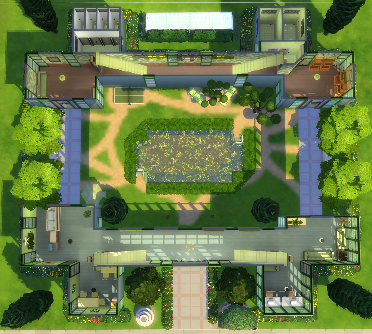 Mod The Sims - Greenhaven Hall, No-CC Student Housing for Plantsims