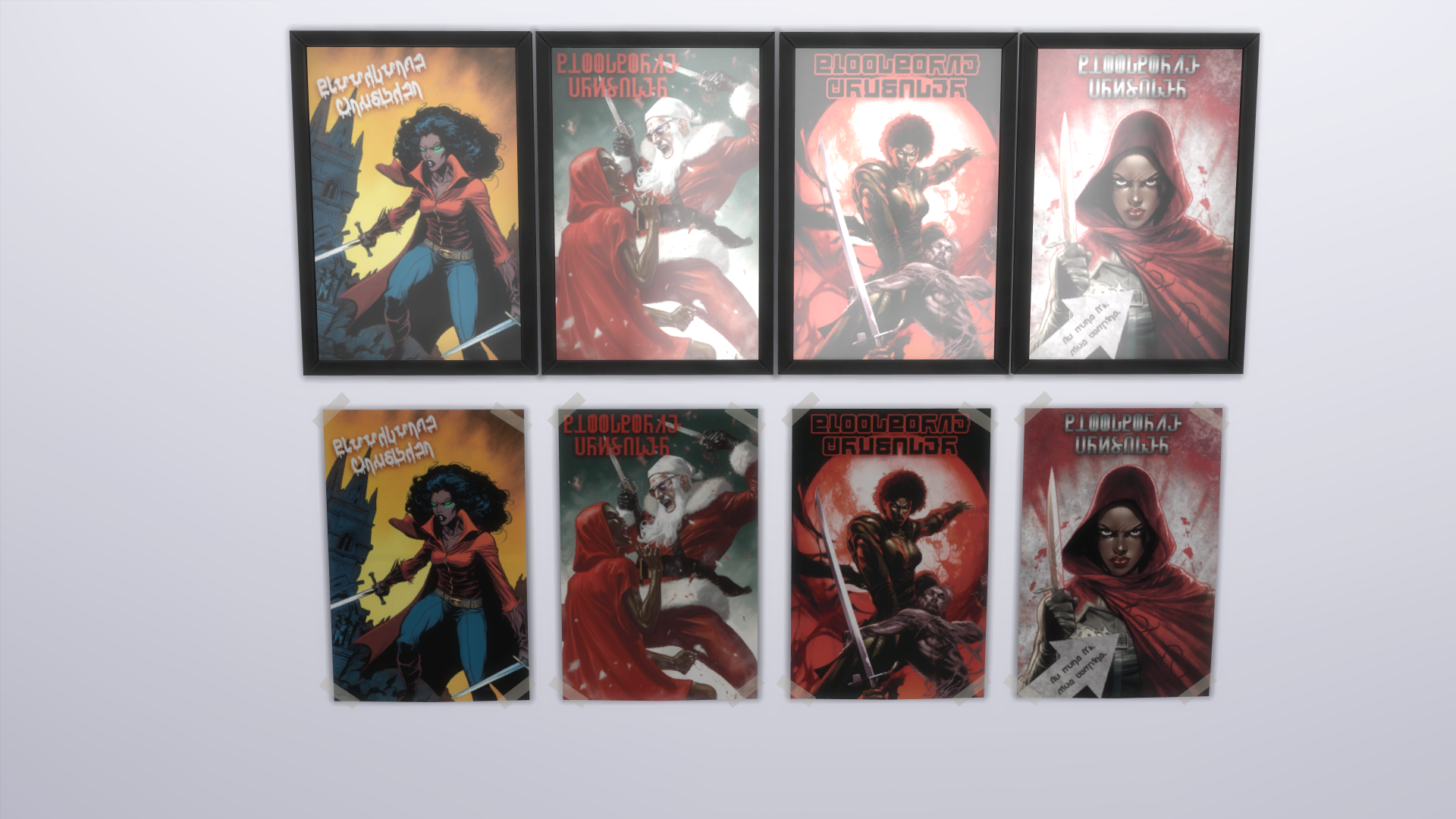 Mod The Sims - Simlish Comic Book Posters, framed and unframed