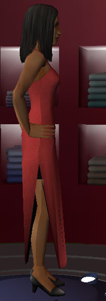 Mod The Sims - Double slit dress mesh