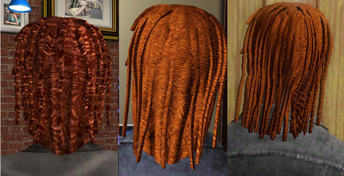 Mod The Sims - More Manly Hair: Sims 2 Basegame Dreads for Men Teen to ...