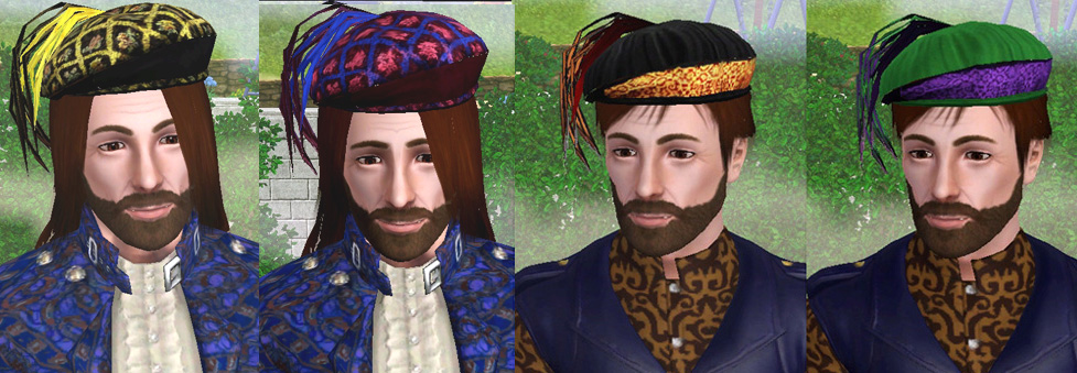 Mod The Sims - Sims 2 Medieval Hat and Hood by bettye, Converted for ...