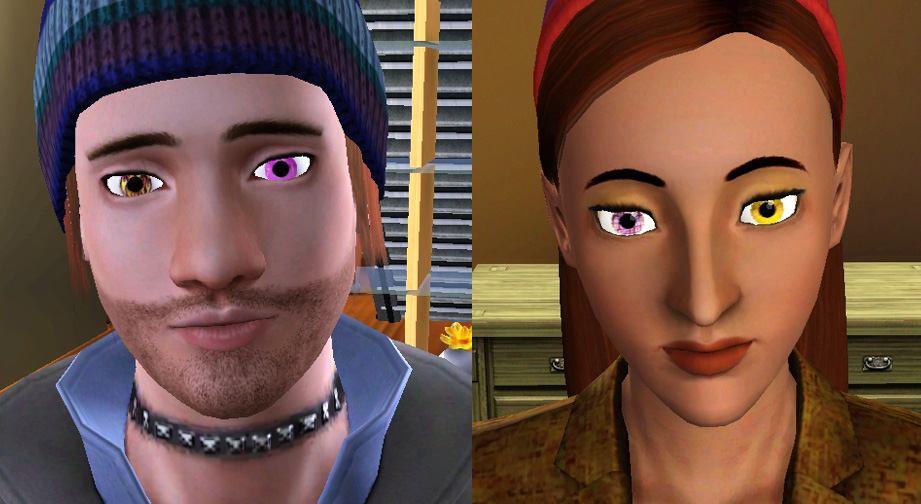 Mod The Sims - 2 Different Colour Eyes - Male and Female, Teen to Elder ...