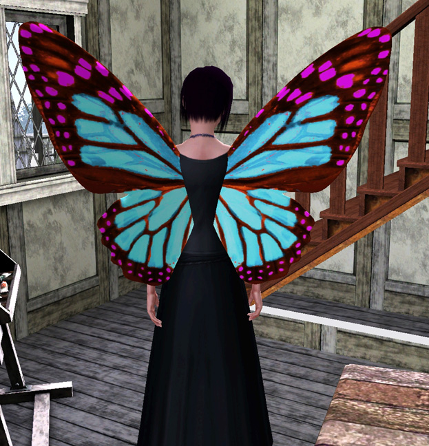 Mod The Sims - Butterfly Wings for Toddler-Elder