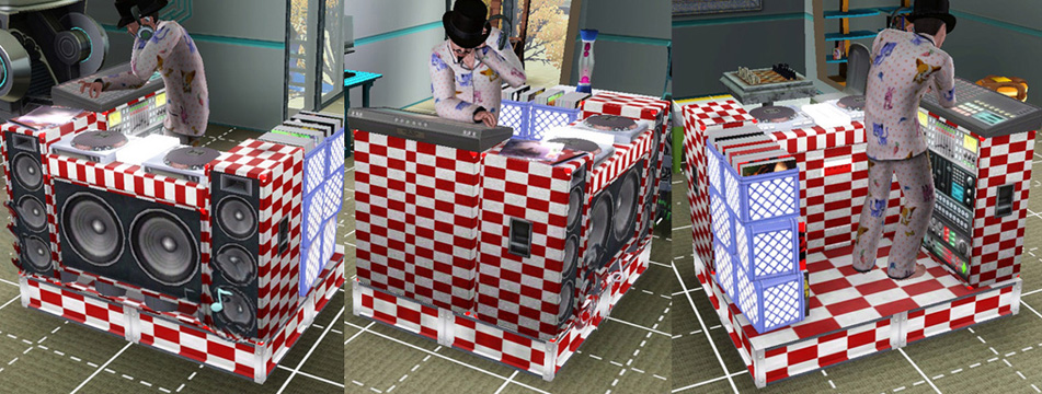 Mod The Sims - Sims 2 DJ Booth for Showtime