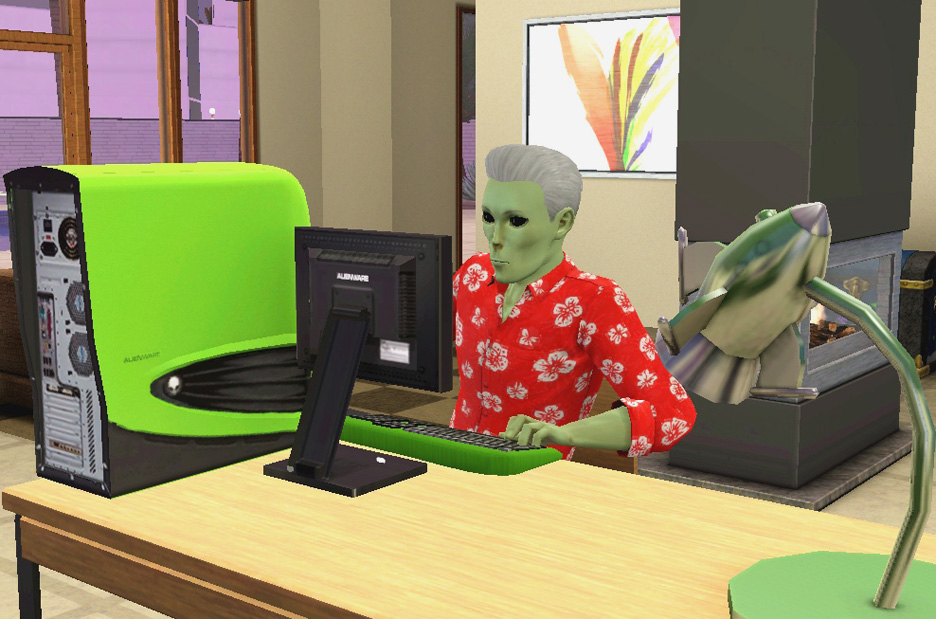 Mod The Sims - MaxoidMonkey's Alienware Computer - Sims 2 Conversion