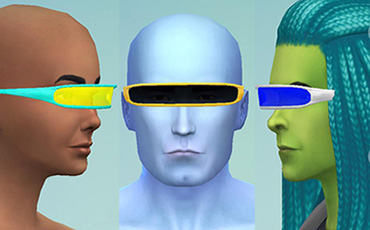 Mod The Sims - Cyborg Visor (TS4 Version) - Updated January 23 2015 ...