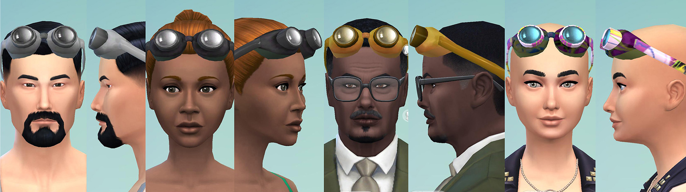 Mod The Sims - Sims 2 Rave Goggles + Assorted Retextures