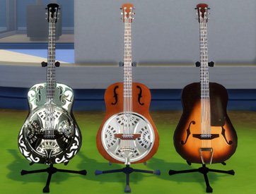 Mod The Sims - 3 Classic Blues Guitars