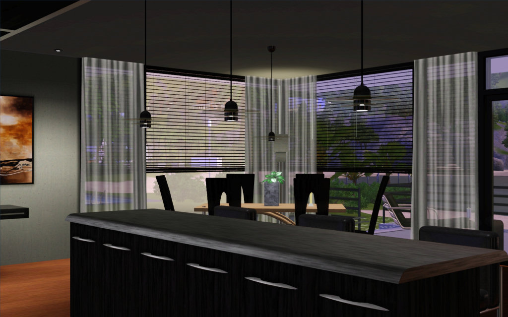 Mod The Sims - Glass Rings Halogen Ceiling Lamps