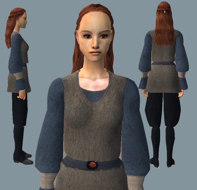 Mod The Sims - Tatooine Peasant Outfit for Padme- Ep I