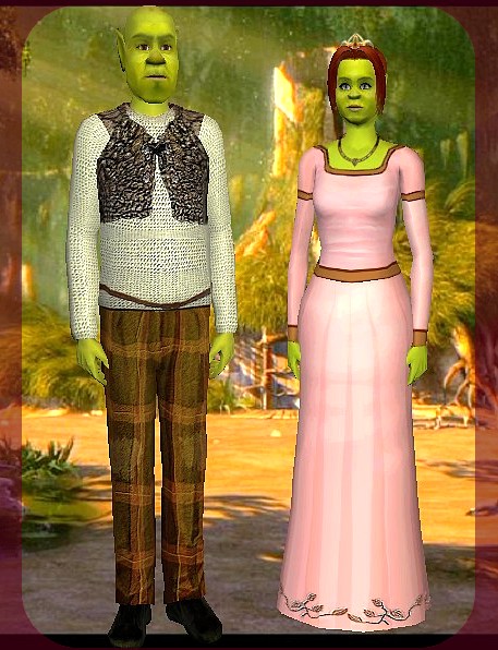 Mod The Sims - Sims based on Shrek and Fiona ogres from Movie Shrek 1 ...