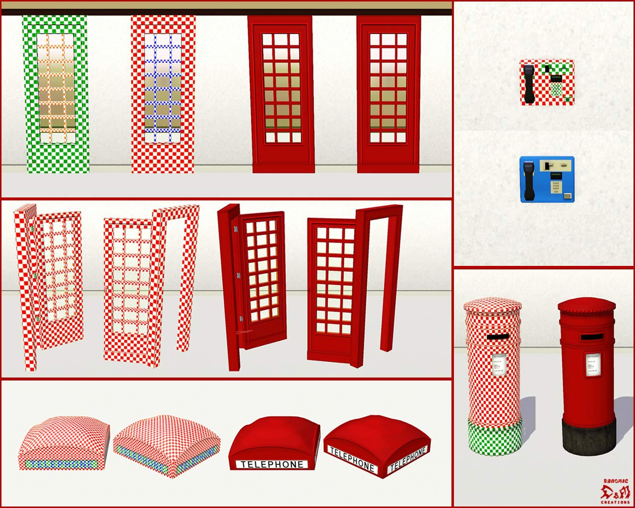 Mod The Sims - Request: British Phone Booth and British Mailbox