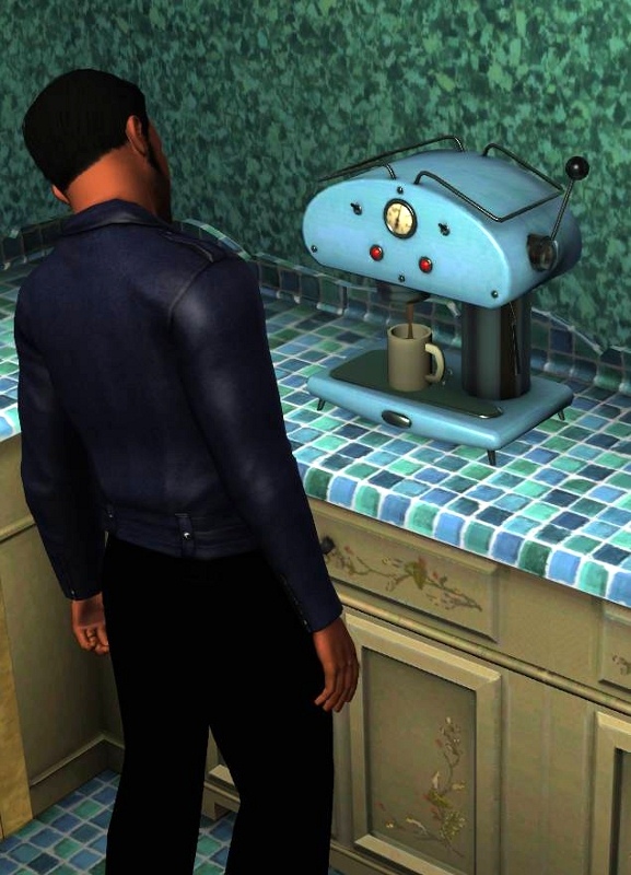Mod The Sims - Retro Coffee Maker conversion for TS3