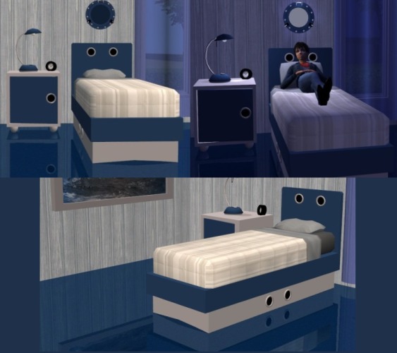 Mod The Sims - Sailor Bedroom set: 13 new meshes (and 2 recolors)!