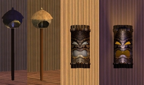 Mod The Sims - Tropical Tiki Outdoor Set: 5 new meshes and recolors