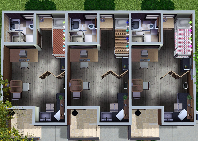 sims 3 flat