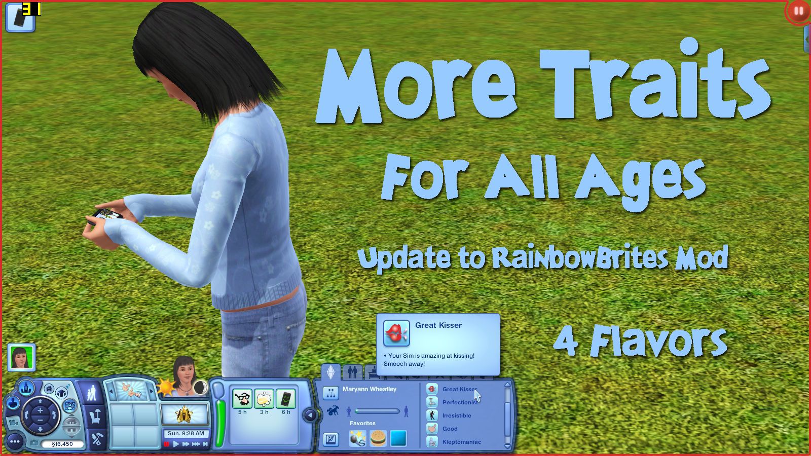 Mod The Sims More Traits For All Ages
