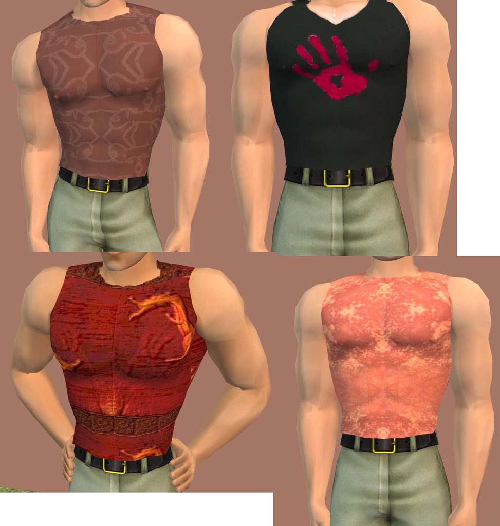 Mod The Sims - Tops for Marvine's HUGE Bodybuilder