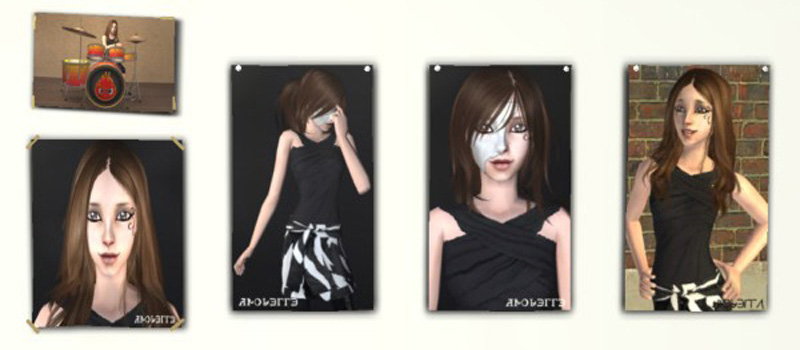 Mod The Sims - Simlish band posters