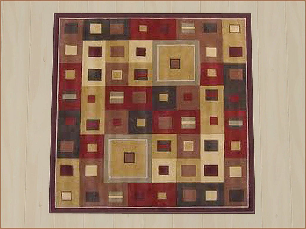 Mod The Sims - Variety of Square 3x3 rugs (New Mesh)