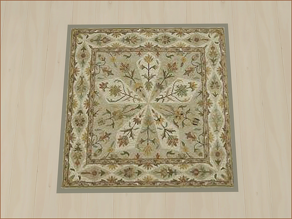 Mod The Sims - Variety of Square 3x3 rugs (New Mesh)