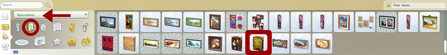 Mod The Sims - TS3's "Bouquet in Repose" Painting for TS4