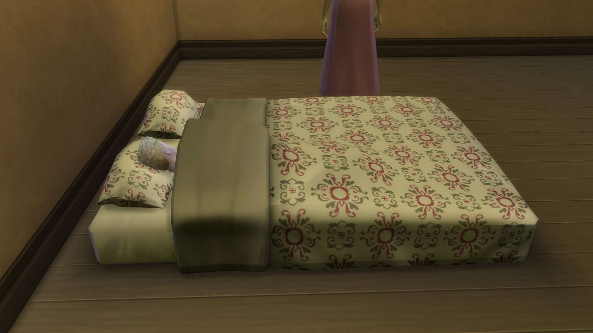 Mod The Sims - Functional floor bed.