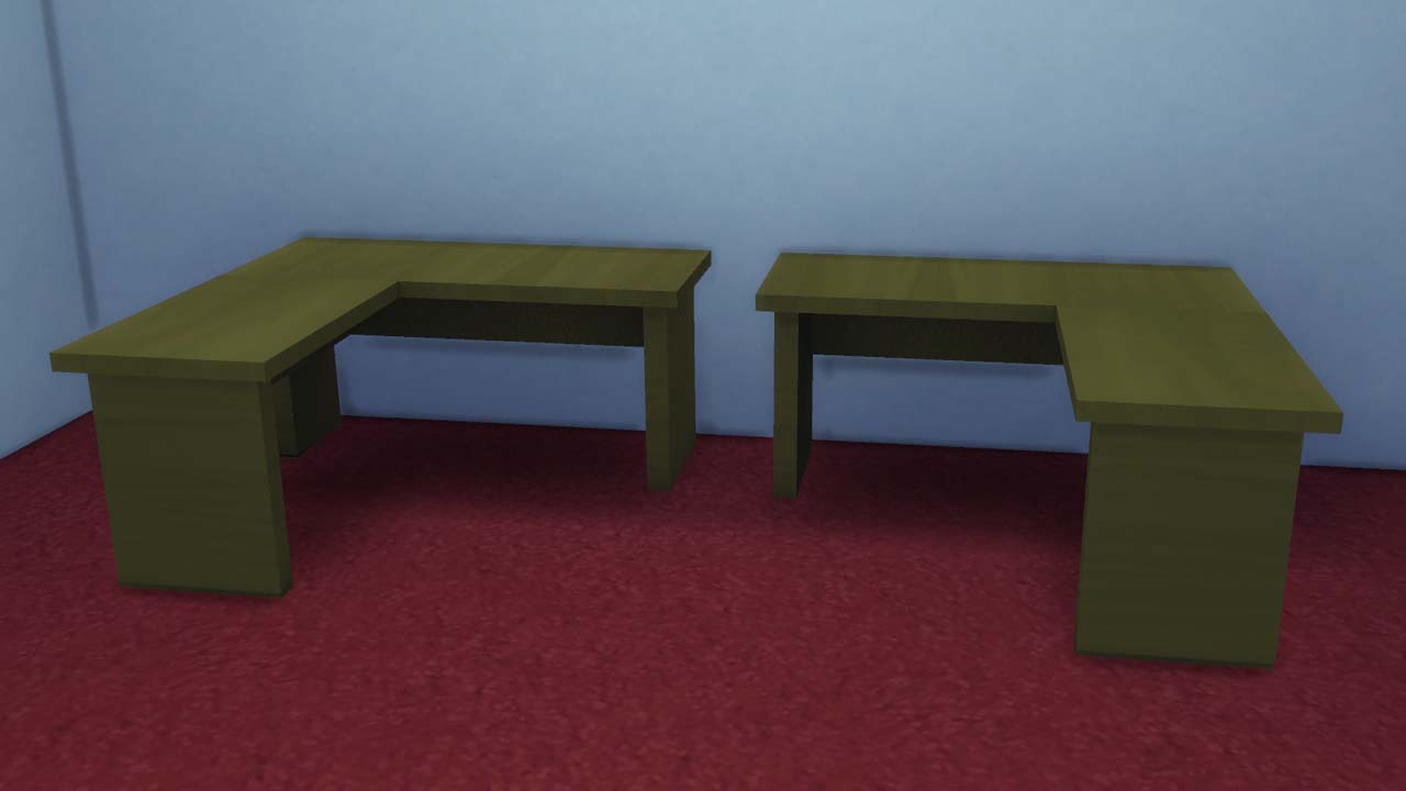 Mod The Sims - L desk Update 1-06-2015 added mirrored version please ...